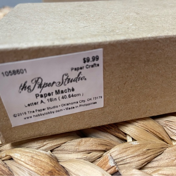 Office | Nwt 16 Tall Letter A Paper Mache | Poshmark